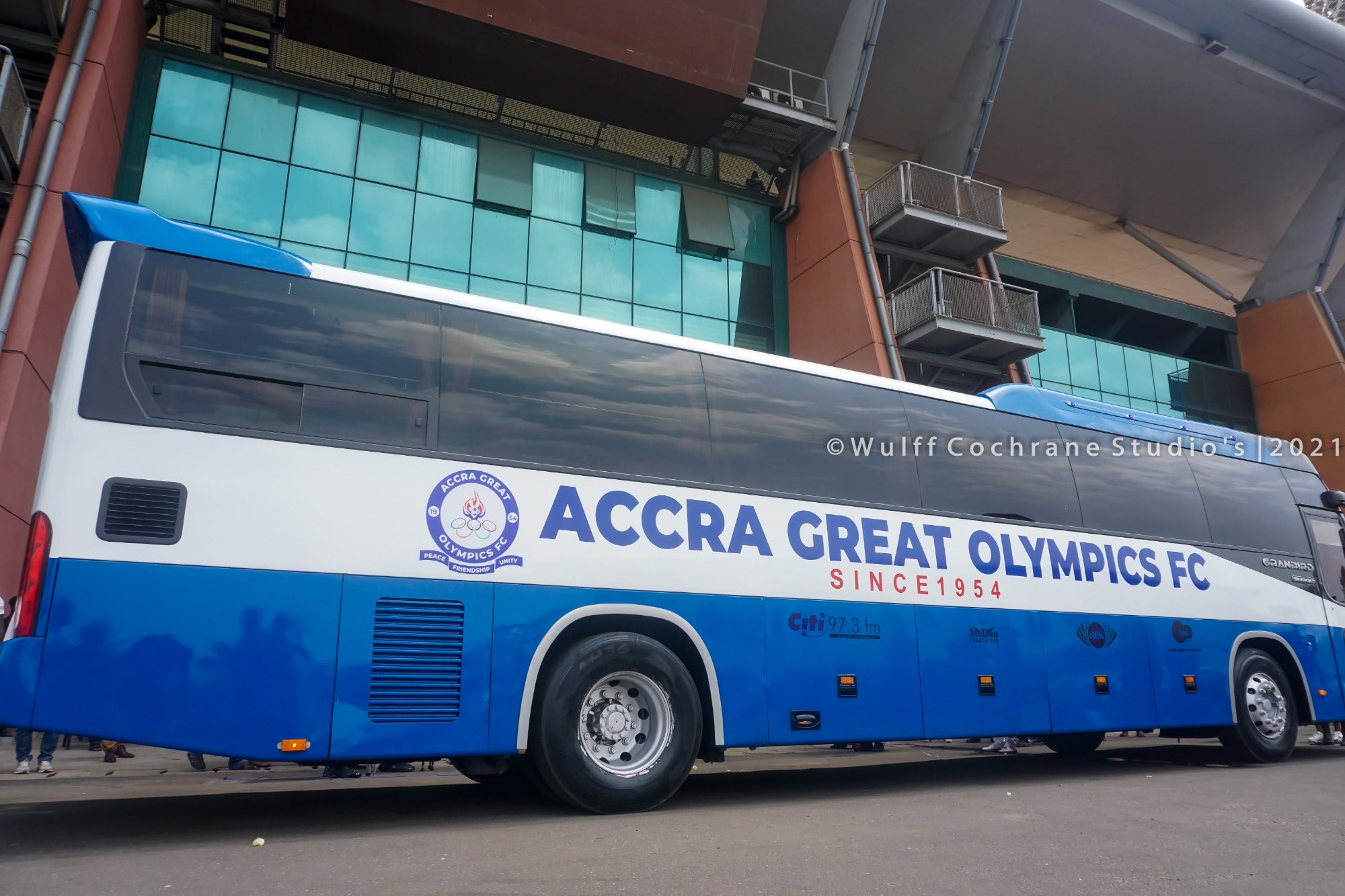 Accra Great Olympics unveil 54 seater bus to mark new era - Citi Sports ...