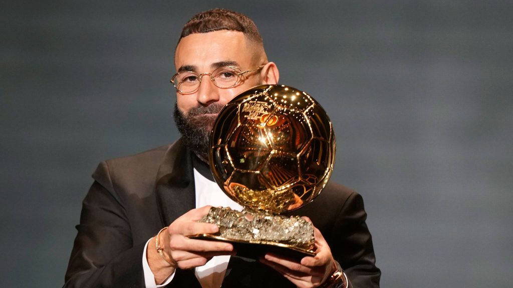 Karim Benzema: Real Madrid striker wins men's Ballon d'Or for first ...