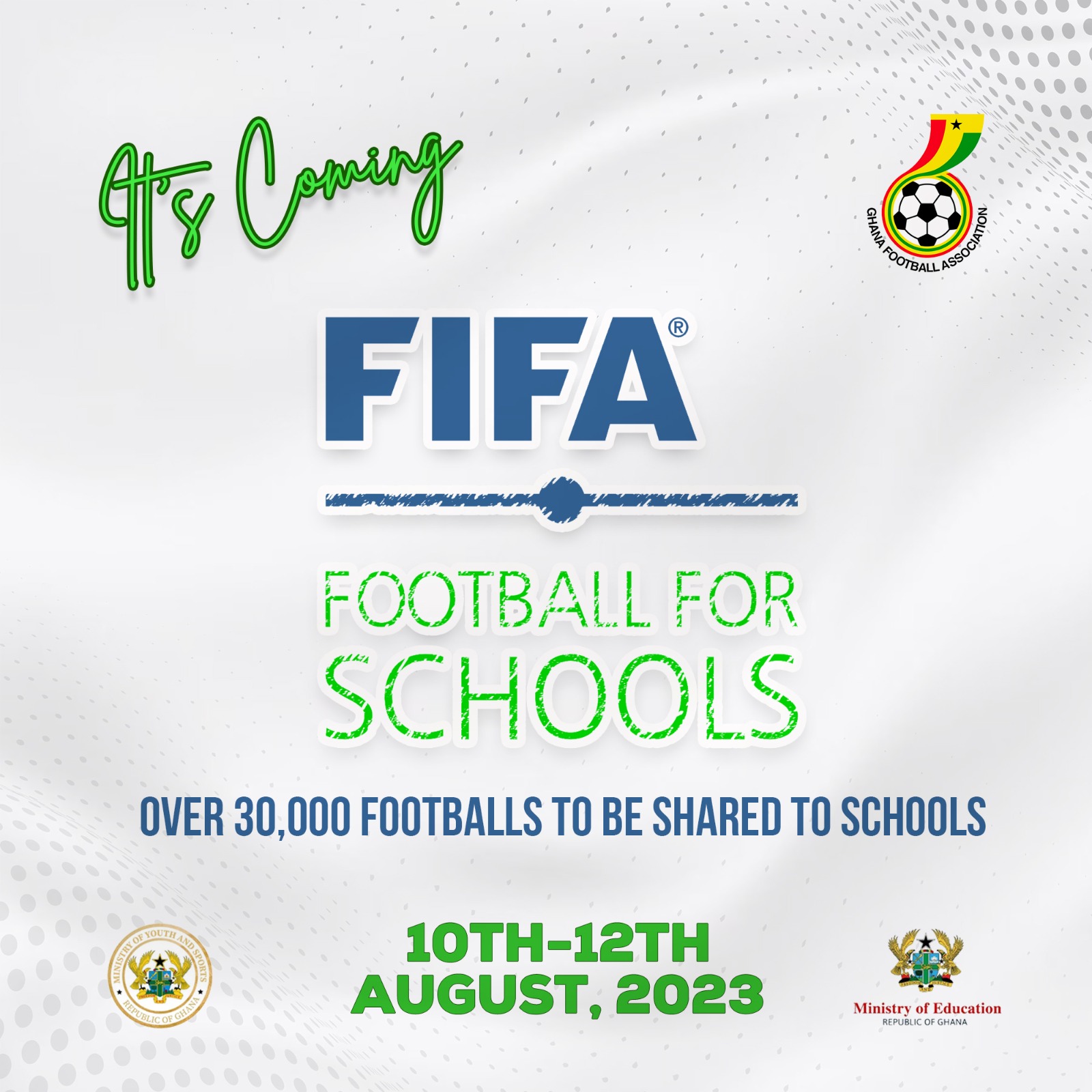 FIFA-Schools football: GFA announces project scheduled for