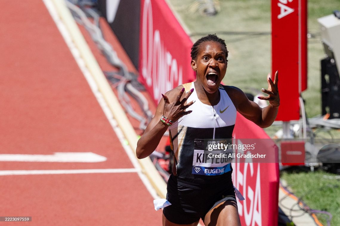 Athletics: Faith Kipyegon breaks 1500 Metre Record for the third time ...